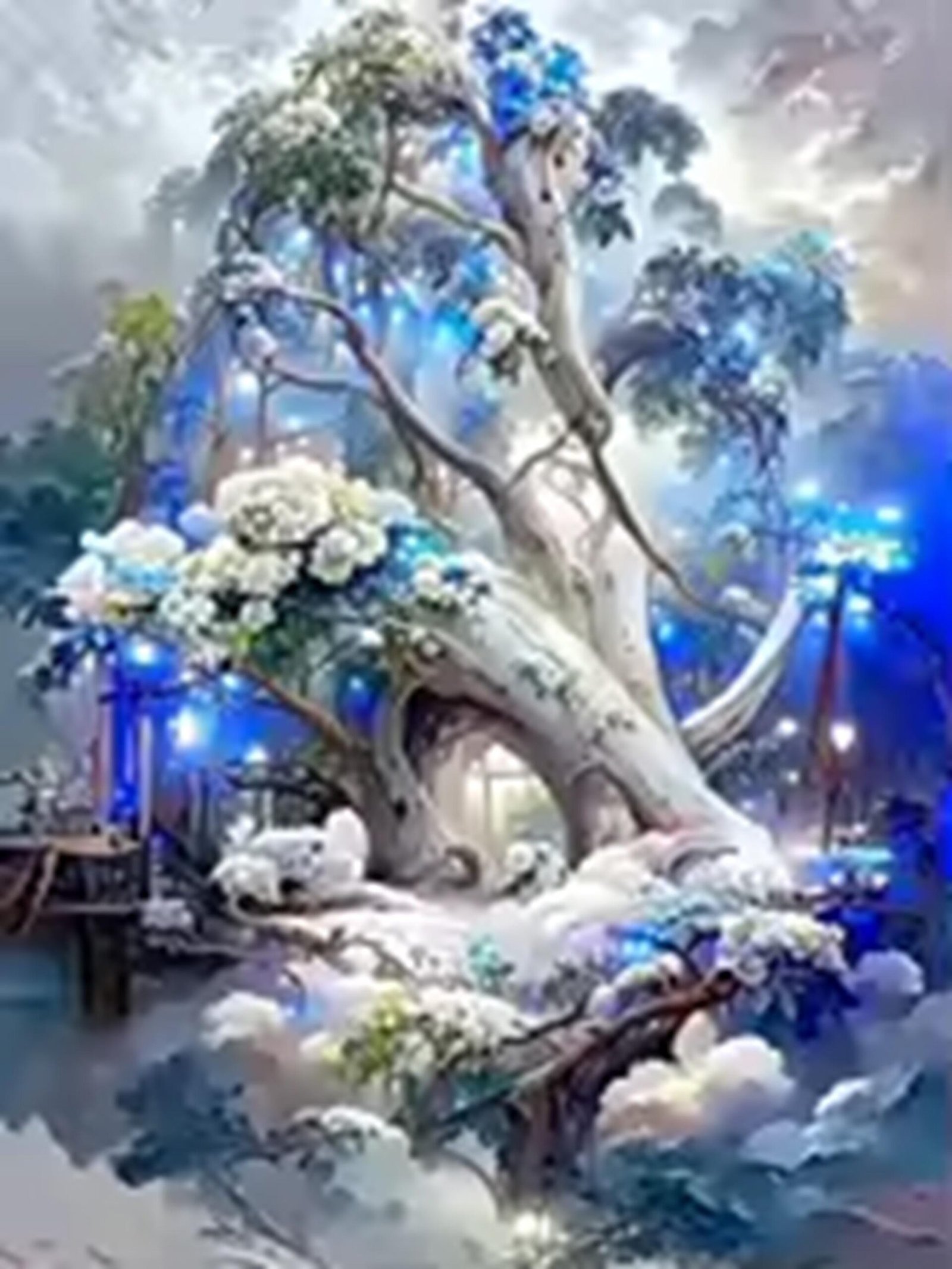 The Lumina Tree of Frostvale - DiamondArtKitsUSA